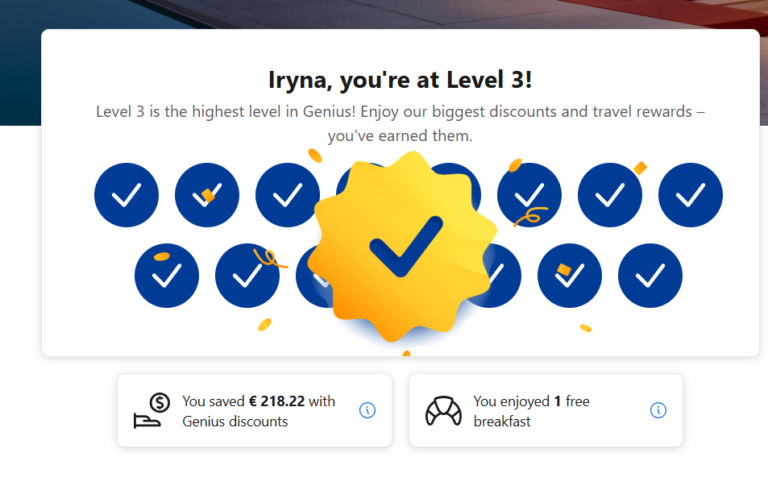 Genius 3 on Booking.com - how to get 20% discount